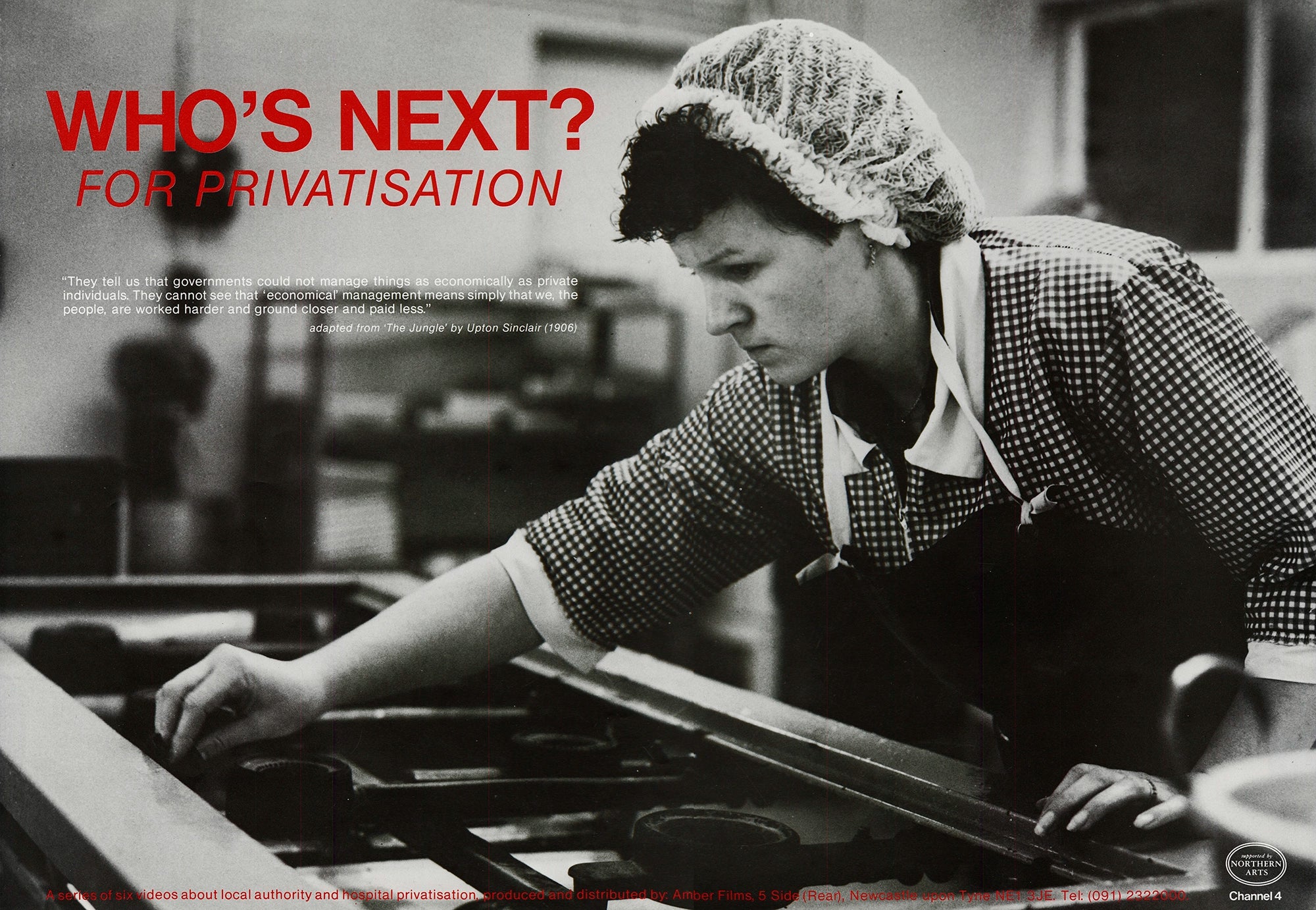 Who's Next? For Privatisation Film Series Poster – Side
